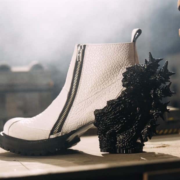 Extravagant Godzilla Shoes Capture Oscars Glory | KLYKER.COM