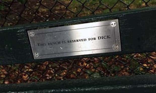 43 Bench Plaques that Bring Smiles and Memories | KLYKER.COM