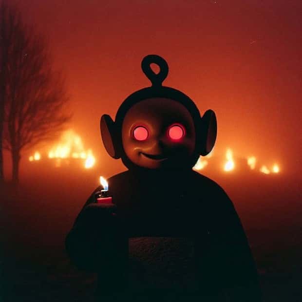 Dystopian Teletubbies Horror by AI | KLYKER.COM